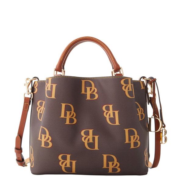 Dooney & Bourke | Bags | Dooney Bourke Monogram Small Brenna Brown ...